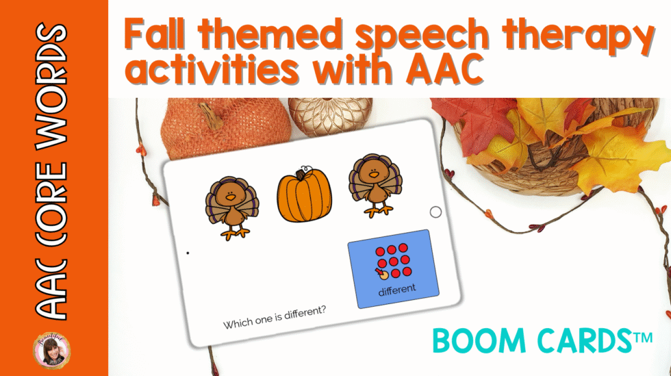 Fall Themed Speech Therapy Activities with AAC 🍂 | Beautiful Speech Life